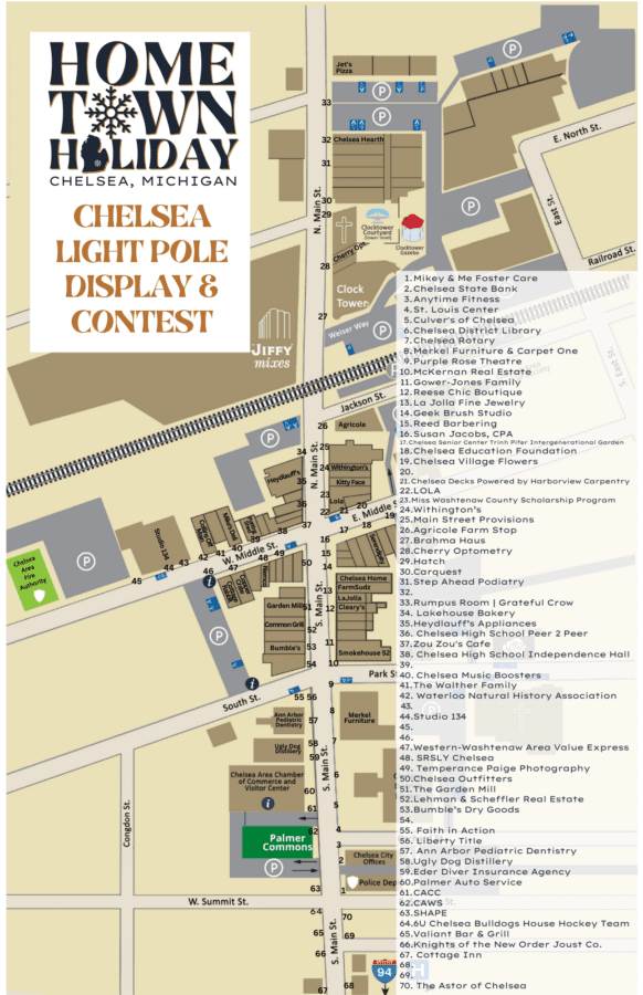 Hometown Holiday | Chelsea Light Pole Display & Contest | Chelsea ...